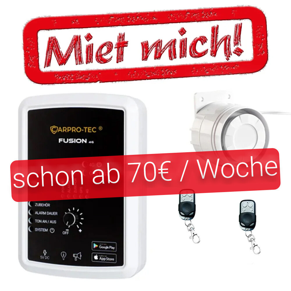 Mietangebot CarPro-Tec Alarmsystem Set Safe für 70€ bis 198€